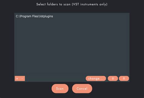 Step Scanning your VST plug ins inside Lié Standalone Help Center