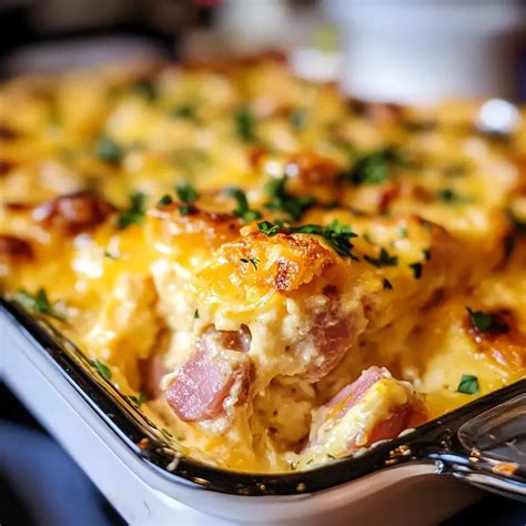 Easter Cheesy Ham And Egg Casserole Meal Prepedia
