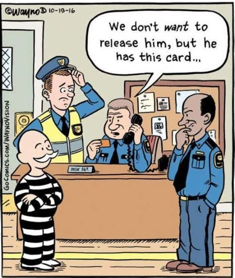Mystery Fanfare Cartoon Of The Day Jail Card