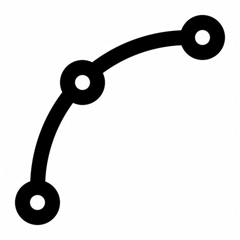 Arc Curve Path Dashed Icon Download On Iconfinder