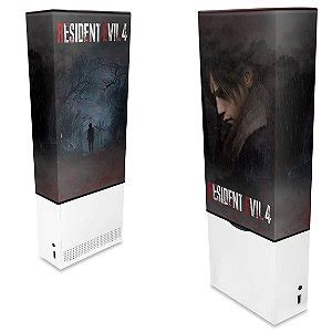 KIT Xbox Series S Skin E Capa Anti Poeira Resident Evil Remake Pop Arte Skins