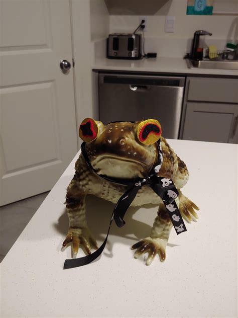Got Myself A Home Made Hypnotoad To Display For Halloween This Year