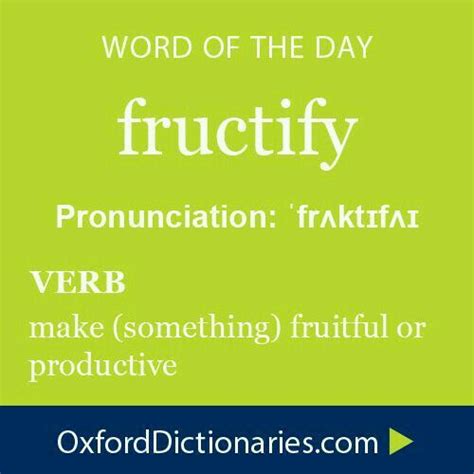 Fructify Uncommon English Vocabulary Words