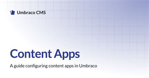 content apps umbraco cms