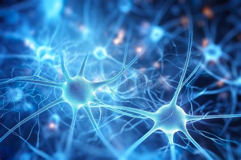 Electron Microscopy Of Brain Neural Network Generative Ai Stock