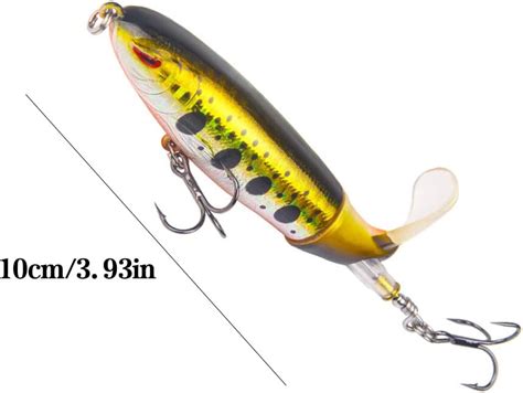 2pcs Topwater Large Fishing Lure Set Fishing Hook Rotating Tail