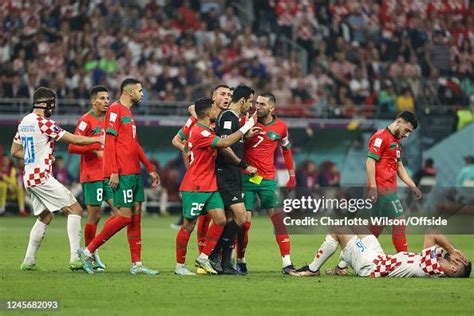 Yahia Attiyat Allah Zakaria Aboukhlal And Hakim Ziyech Of Morocco