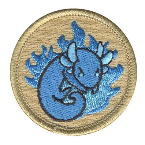 Flaming Axolotl Patrol Patch