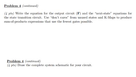 Solved Problem 4 Design A Sequential Circuit With One Input