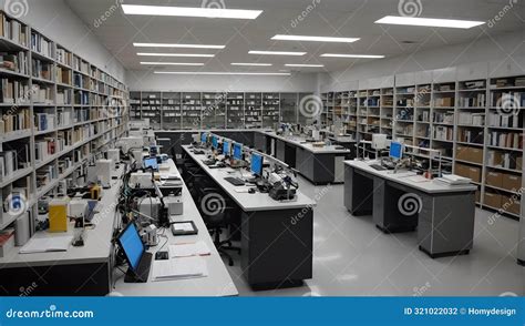 a modern library with computers and books showcasing technology s role