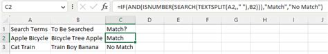 Excel How Do I Check If Every Word In A Cell Is In Another Cell Regardless Of Word Order