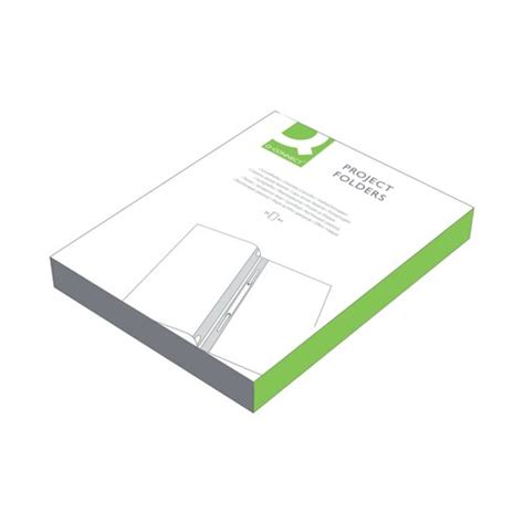 Q Connect Project Folder A4 Black Pack Of 25 Kf01453 Office