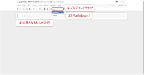 Python初心者向けjupyter Notebookでセルにmarkdown記法で入力する方法 隣it