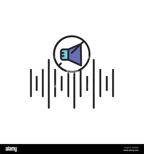 Sound Isolating Wave Color Line Icon Pictogram For Web Page Mobile