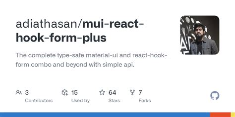 Github Adiathasanmui React Hook Form Plus The Complete Type Safe