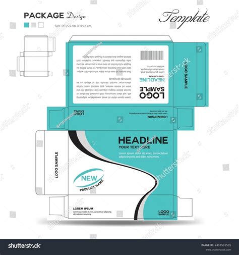 Box Packaging Die Cut Template Over 14 109 Royalty Free Licensable