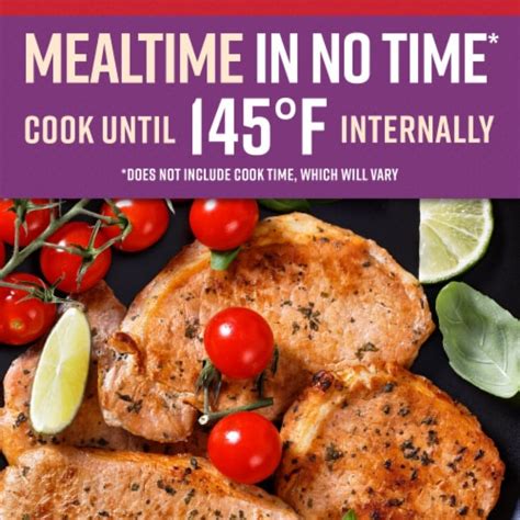 Tyson® Pork Chops Classic Garlic And Herb Freshly Seasoned Boneless Ready