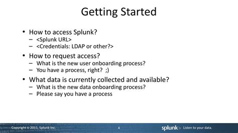 ppt getting started with splunk powerpoint presentation free