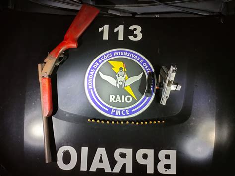 Duas armas de fogo são apreendidas pelo CPRAIO no município de Umirim