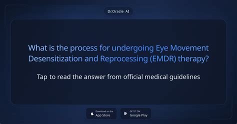 What Is The Process For Undergoing Eye Movement Desensitization And