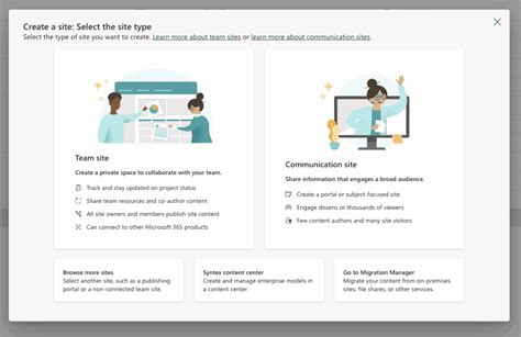 create a sharepoint team site without a microsoft 365 group