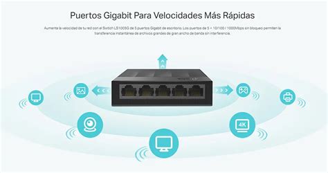 Ls1005g Switch De Red Gigabit 5 Puertos Expande Tu Red Con Tp Link