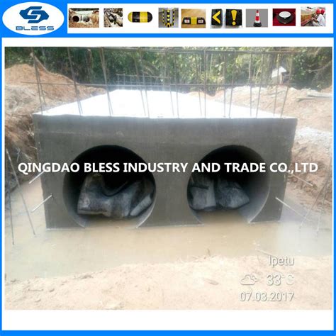 Diameter 900 Nigeria Culvert Balloon Pneumatic Tubular Form For Culvert