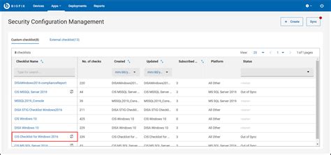 Viewing A Custom Checklist