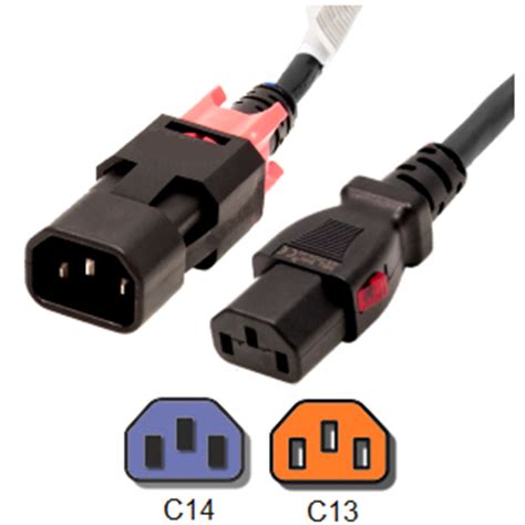 Locking Data Center Power Cords C To C Or C To C Locking Electrical Cables