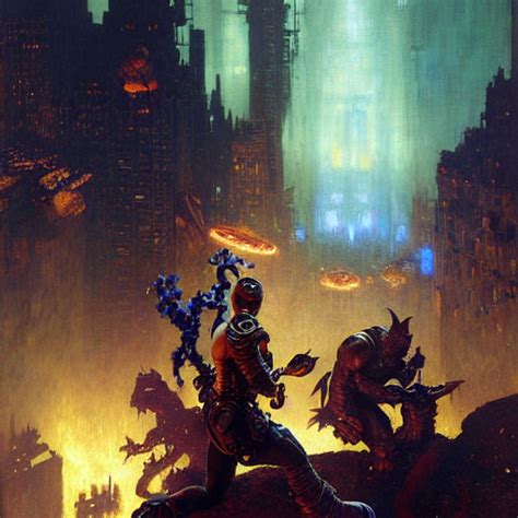 KREA AI Portrait Of A Mark Zuckerberg Fighting Goblins Sh