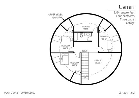 Image Gemini Upper Floor Of A 30 And 45 Diameter Double Dome 3 194