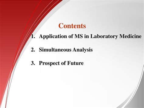 Ppt Application Mass Spectrometry In Clinical Chemistry Powerpoint