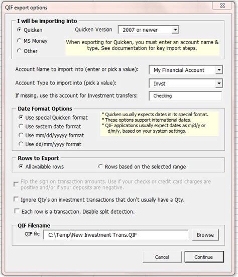 Excel To QIF Converter Big Red Consulting Big Red Consulting