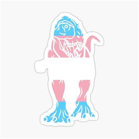 Transaurus Rex Sticker For Sale By Lulusaurusrex Redbubble