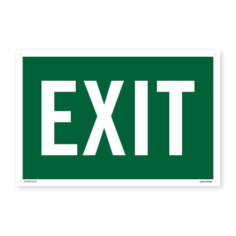 EXIT W Green Background
