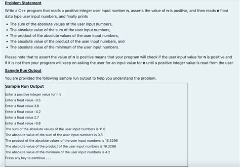 Solved Problem Statement Write A C Program That Reads A Chegg
