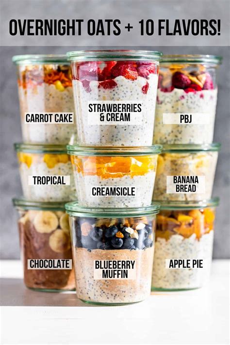 Easy Overnight Oats 10 Recipes Overnight Oats In A Jar Easy