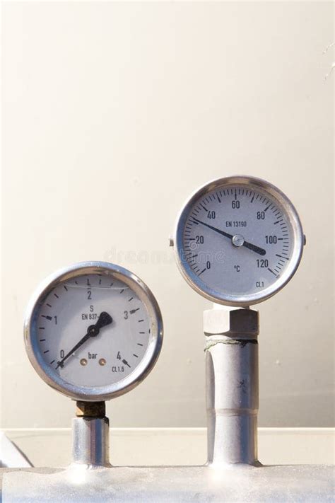 temperature and pressure control device stock image image of economy