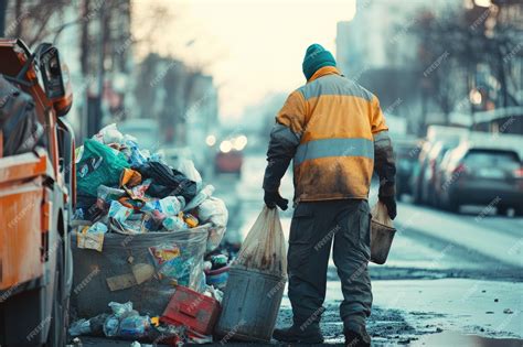 Garbage Collection Day Cropped Shot Of A Garbage Collection Team At Work Premium Ai Generated