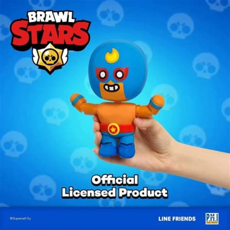 Brawl Stars Shelly And El Primo Action Figures Blaster Wrestler Brawler