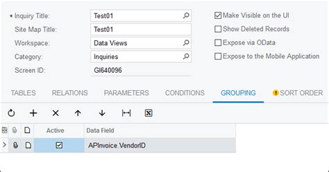 Using Parameters To Filter Aggregate Results • Acumatica Generic Inquiries And Pivot Tables