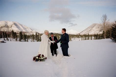 Glacier National Park Winter Elopement Enchanted Winter Day