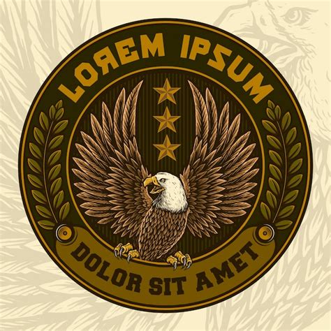 Premium Vector Eagle Vintage Badge