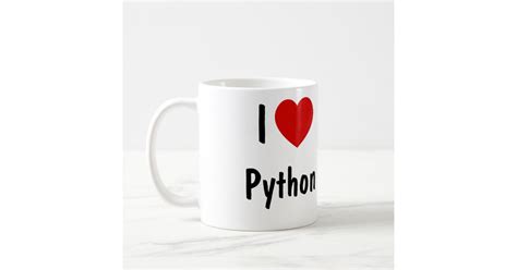 I Love Python Programming Coffee Mug Zazzle