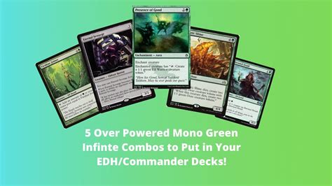 5 Overpowered Mono Green Infinite Combos To Put Your EDH Commander