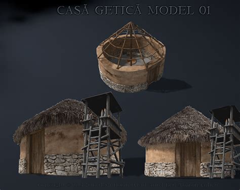 Dacian Architecture Dacia Houses 3d Wallpapers Album On Behance