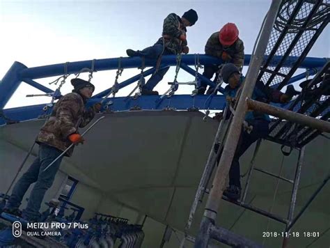 曝气池加盖随动式膜密封 固定式膜加盖反吊膜厂家 湖北靓晟泰气膜科技 九正建材网