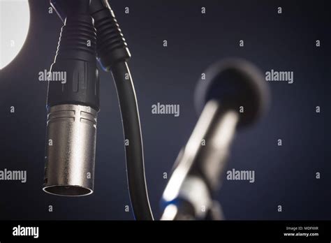 Microphone Cable Is Not Plugged In Error Defect Out Of Order Stock Photo Alamy