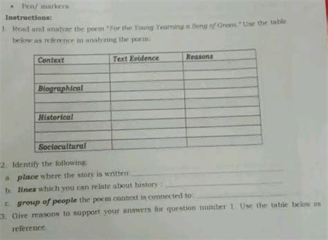 Pen Markers Instruction 1 Read And Analyze StudyX