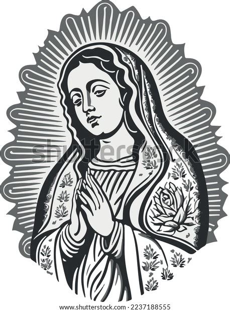 Holy Virgin Guadalupe Mexico Stock Vector Royalty Free 2237188555